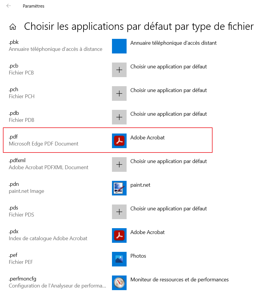 ZZ - Choisir une application par défaut – Support informatique FNCUMA
